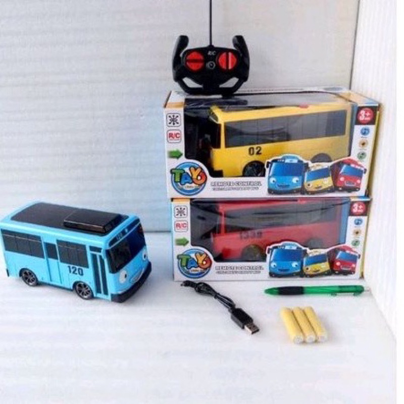 Jual Mainan Mobil Remote Rc Bus Tayo Lampu dan Suara | Shopee Indonesia