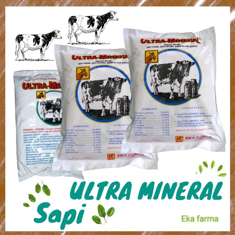 Jual ULTRA MINERAL Eka farma mineral premix vitamin untuk domba kambing sapi | Shopee Indonesia