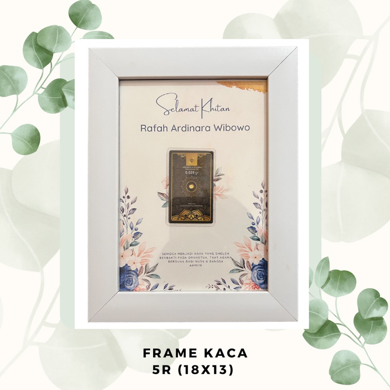 Jual Frame Kaca 2D / Frame Antam / Frame Minigold / Kado Emas / Pigora Emas | Shopee Indonesia