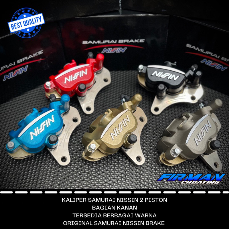 Jual KALIPER CAKRAM CALIPER NISSIN SAMURAI JUPITER Z F1ZR RX KING 2PISTON ORIGINAL | Shopee ...