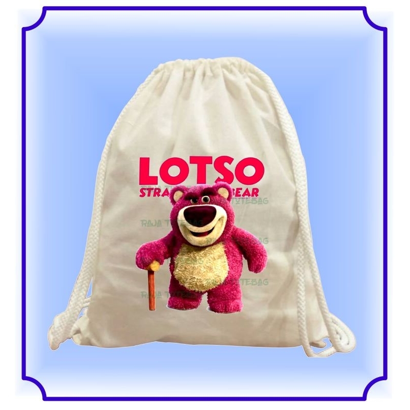 Jual Radjatotebag Tas serut string bag kanvas broken motif Lotso ...