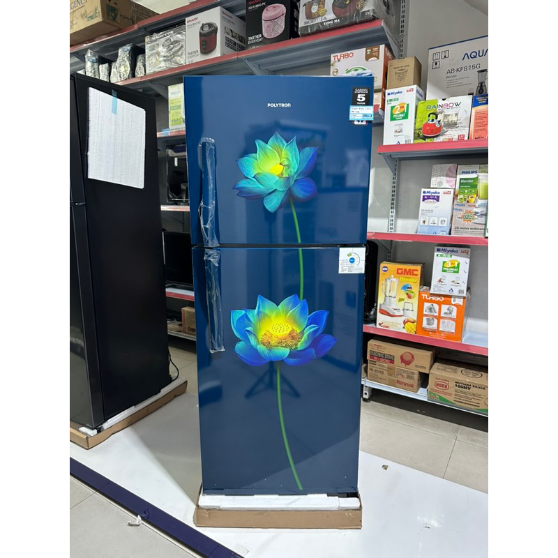 Jual POLYTRON Kulkas 2 Pintu Beauty Steel 210 liter PRB 217LB | Shopee ...