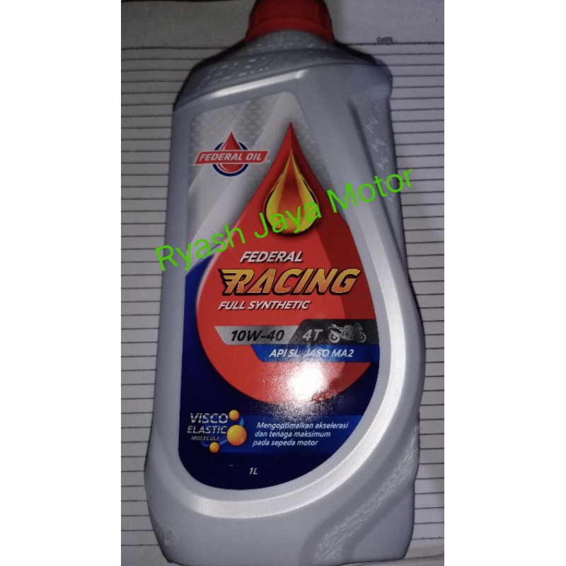 Jual Oli federal racing 1ltr SAE 10-40w for CB 150R/CBR 150R/CBR 250R ...