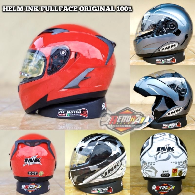 Jual Helm INK DUKE Solid Red Verari. INK TOP GEAR MODULAR SOLID ...