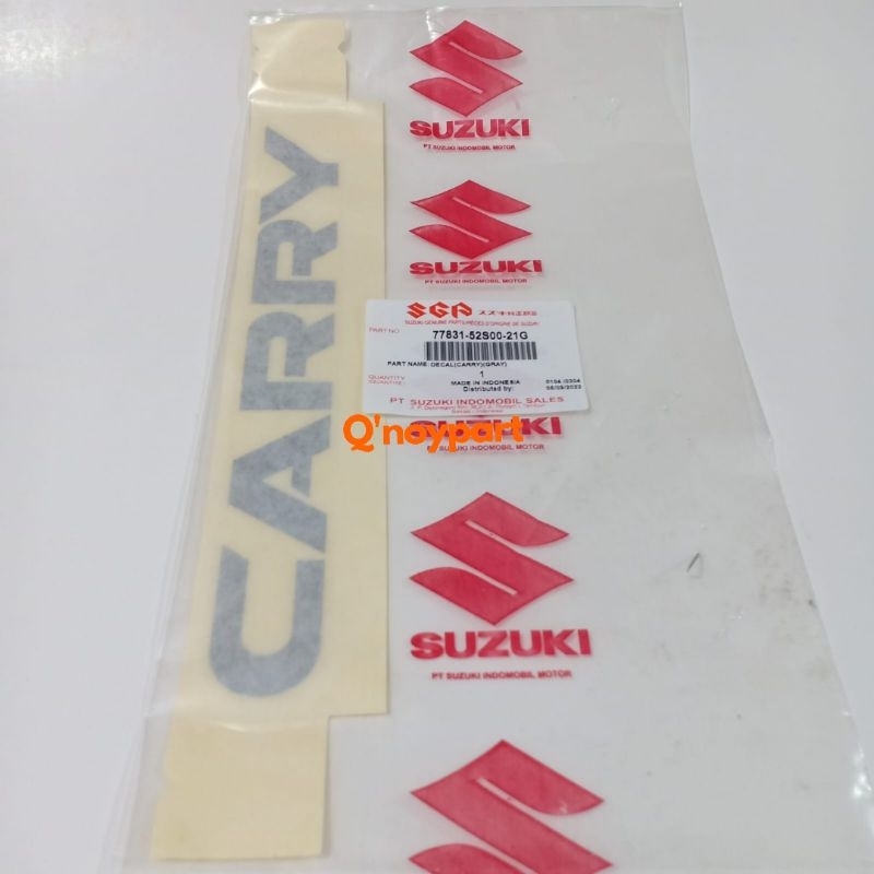 Jual stiker sticker SUZUKI CARRY NEW 2019 ORIGINAL SGP DECAL (GRAY ...