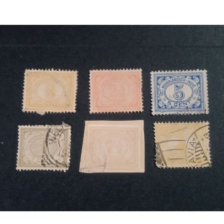 Jual Koleksi Prangko Kuno Nederl Indie Set Angka SEN 6 Keping | Shopee ...