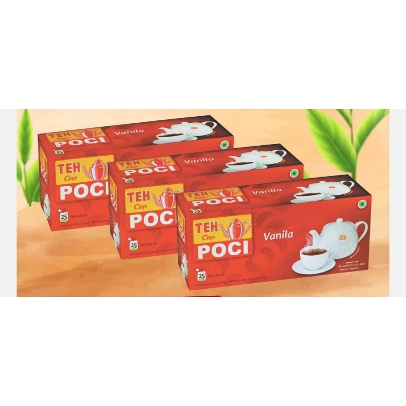 Jual teh poci vanilla 25 pcs x 2gr | Shopee Indonesia