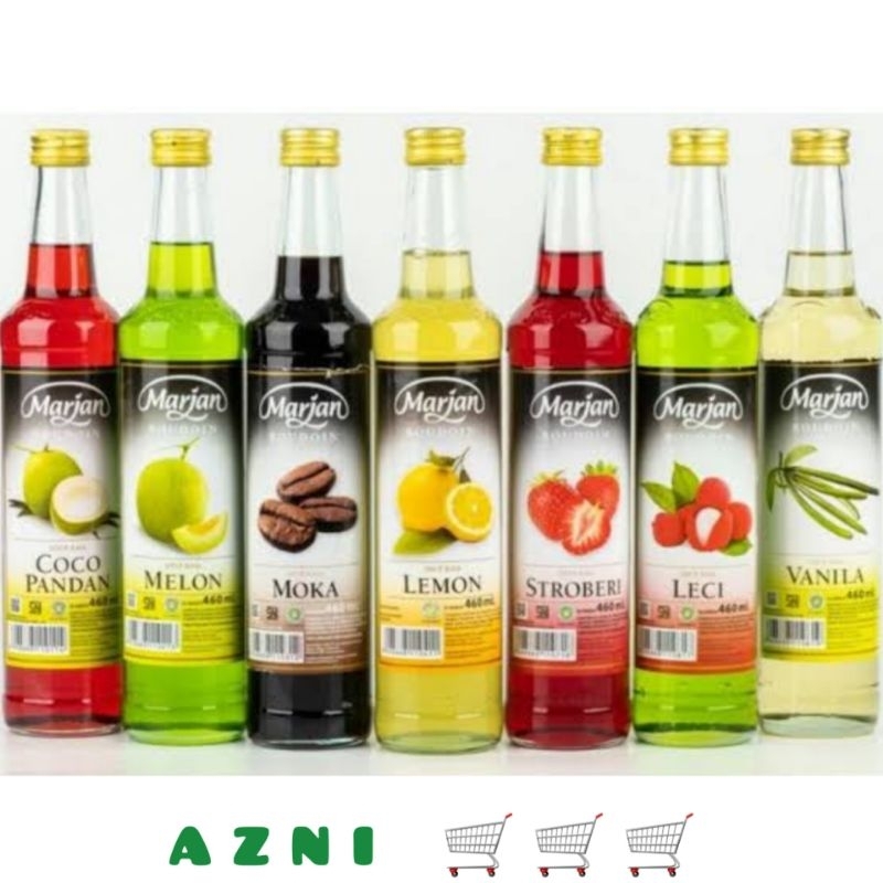 Jual Marjan Boudoin Sirup 460ml - Cocopandan/ Melon/ Moka/ Vanila/ Leci ...