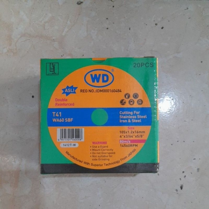 Jual mata gerinda potong wd 4 inch / batu gerinda potong wd 4 inch ...