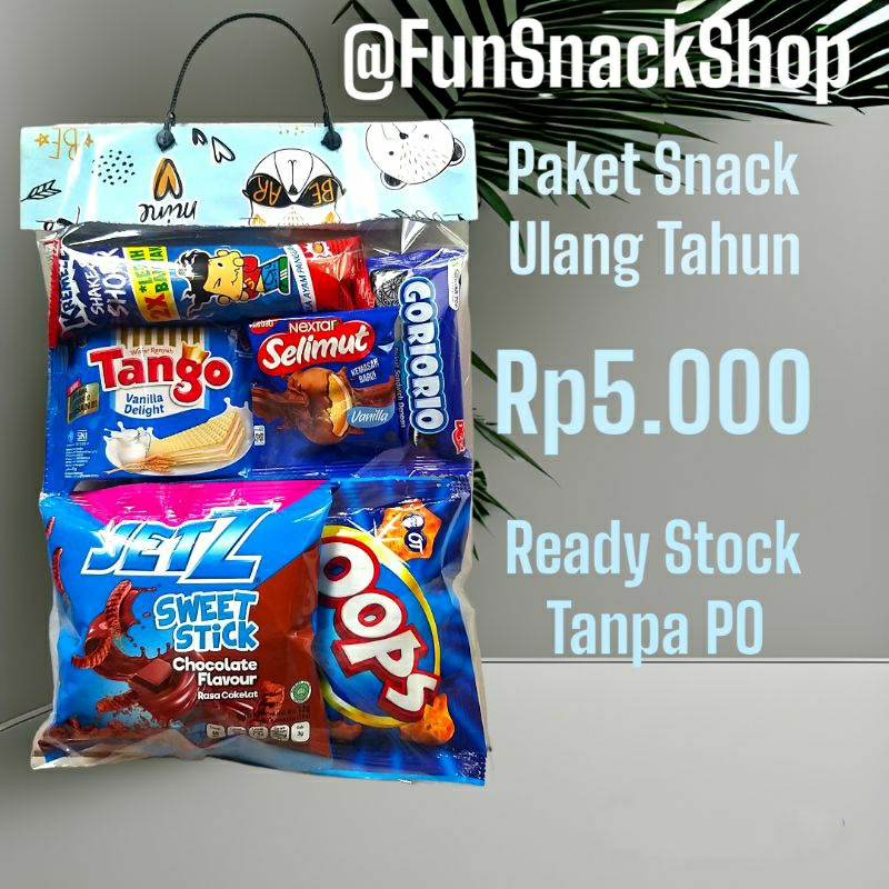Jual Paket Snack Ulang Tahun Serba Biru Goceng | Shopee Indonesia