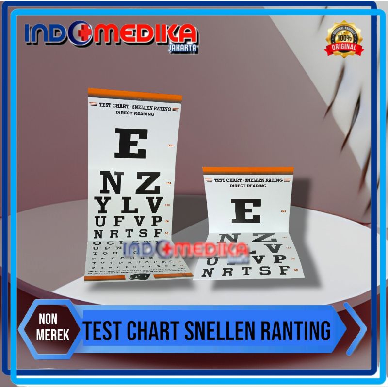 Jual Test Chart Snellen Ranting / Snelen Tes Mata Rabun | Shopee Indonesia