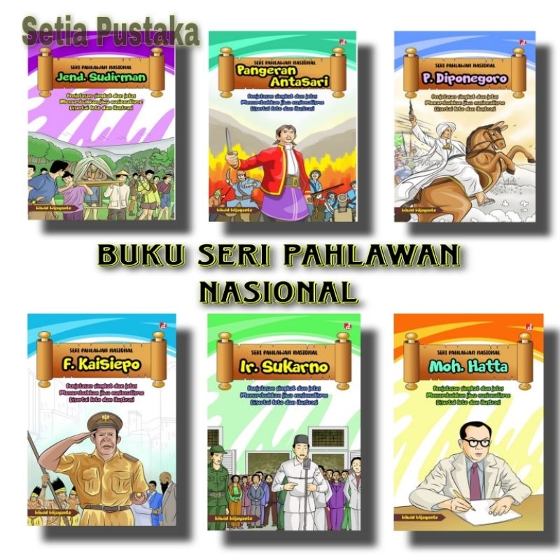 Jual Buku Seri Pahlawan Nasional : Jend Sudirman/ P Antasari/ P Diponegoro/ F Kaisiepo/ Ir ...