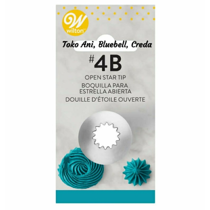 Jual Wilton open star piping tip #4B / Spuit Wilton no. 4B ( 0418-4400 ...
