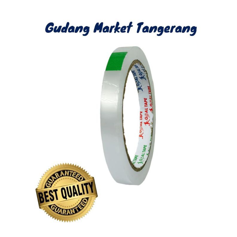 Jual Isolasi Bening Goal tape 1/2" x 72 yd isi(12roll) | Shopee Indonesia