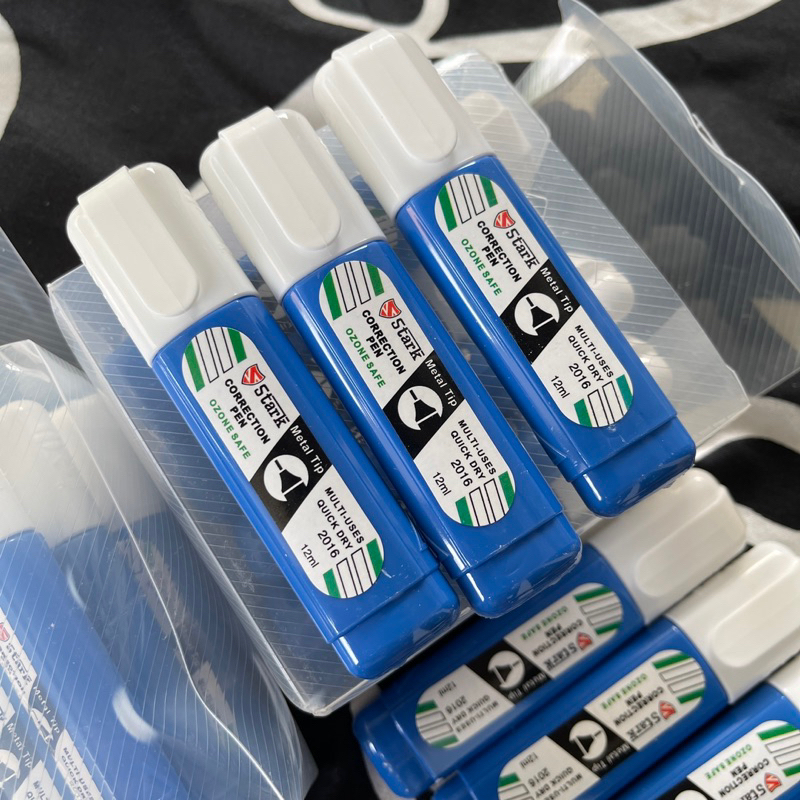 Jual Tip X Stark Kemasan Biru / Cairan Tipe Ex Correction Pen Putih ...