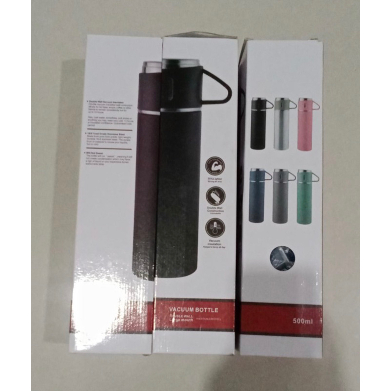 Jual Thermos Vacuum Flask Gift Hampers botol 500ml souvenir botol set ...