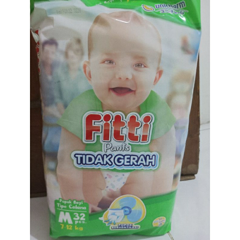 Jual Fitti Pants/Pampers Fitti Unicharm S40 M32 L28 L46 XL26 | Shopee ...