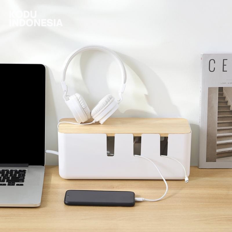 Jual KODU Box ORGANIZER KABEL Kotak Penyimpanan Kabel Charger Colokan ...