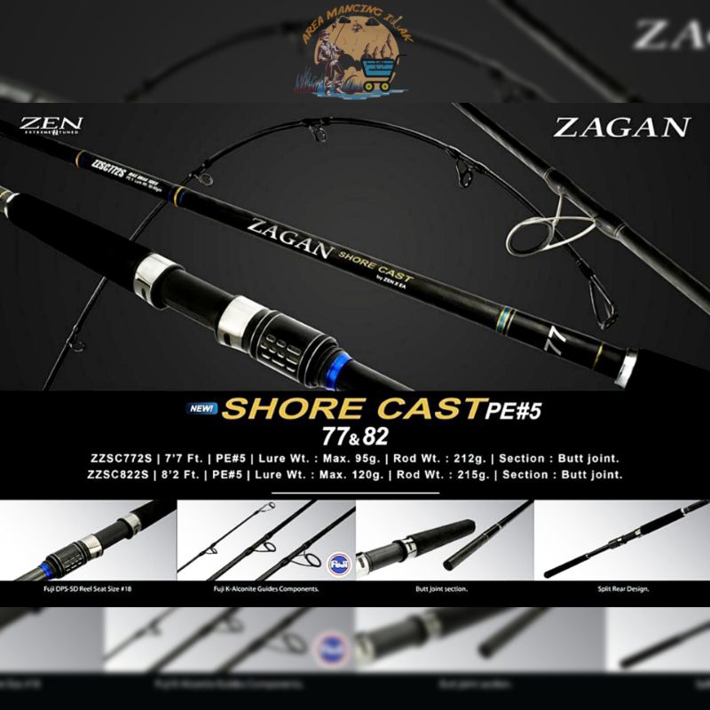 Jual Joran Zen ZAGAN SHORE CAST Popping Rod | Shopee Indonesia