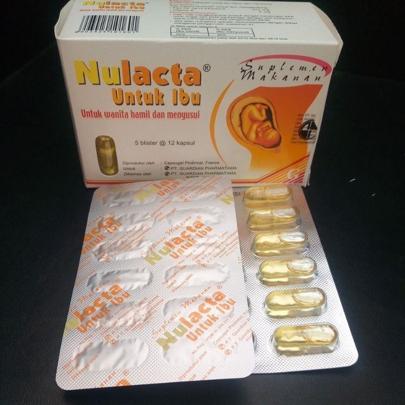 Jual Nulacta Kapsul / Strip @ 10 Kapsul / Untuk Ibu Hamil & Menyusui ...