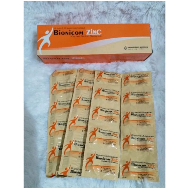 Jual vitamin bionicom zinc 1 strip isi 10 tablet | Shopee Indonesia