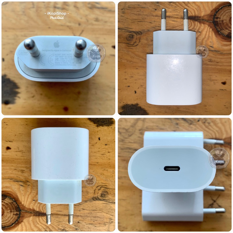 Jual wall charger adaptor kepala iPhone 18W 18 watt 20W 20 watt power ...