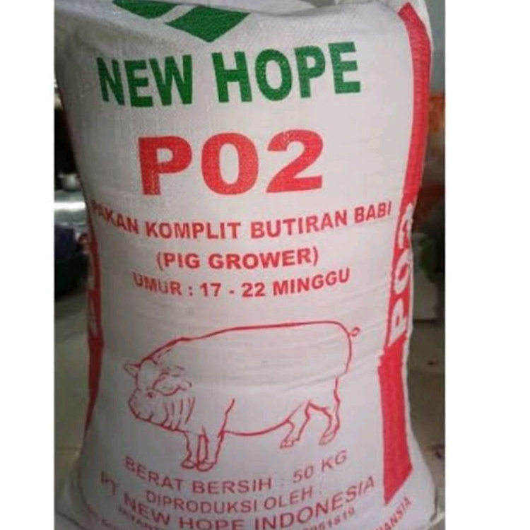Jual Pakan Ayam New Hope PO2 Pur Unggas Ayam Babi Pelet Repack 10 kg ...