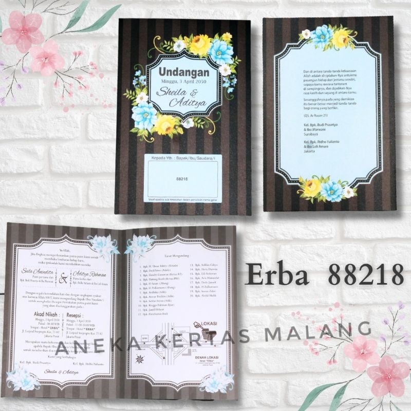Jual Blangko Undangan Erba 88218 (Cek Deskripsi) | Shopee Indonesia