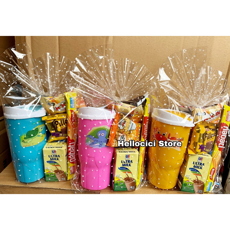 Jual SOUVENIR PARCEL BINGKISAN SNACK ANAK + GELAS BIG ULTAH | Shopee ...