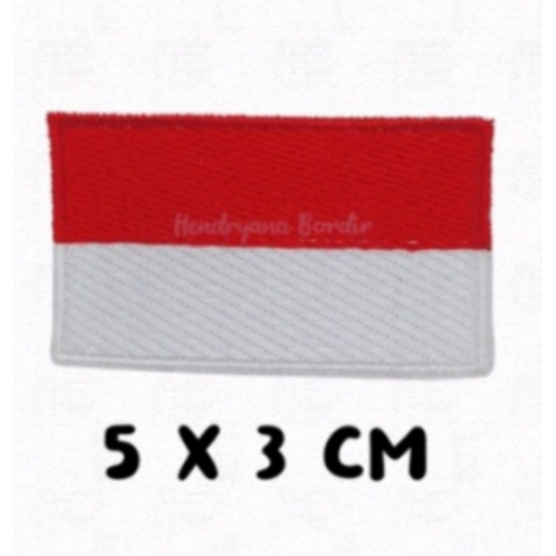 Jual Badge bendera merah putih ( bordir komputer ) | Shopee Indonesia