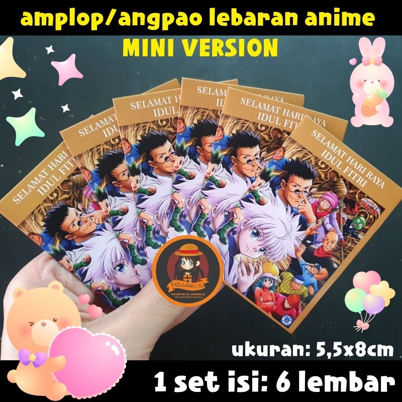 Jual mini amplop/ angpao lebaran anime hunter x hunter (hxh) | Shopee ...