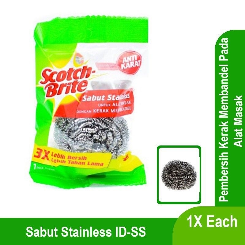 Jual scotch brite sabut stainless - kawat stainless cuci piring - sabut ...
