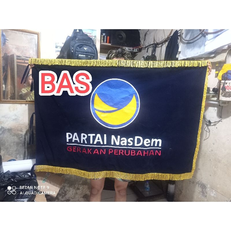 Jual BENDERA PETAKA PARTAI NASDEM/BENDERA BORDIR/BENDERA CUSTOM/BENDERA ...