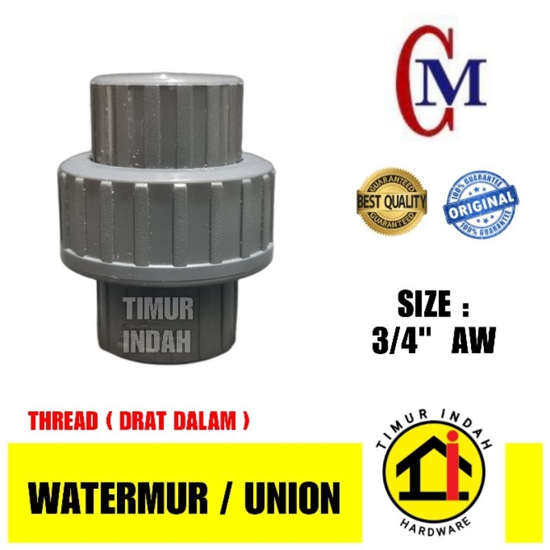 Jual Watermur Drat Dalam 3/4" / Union Thread 3/4" AW - CM | Shopee ...