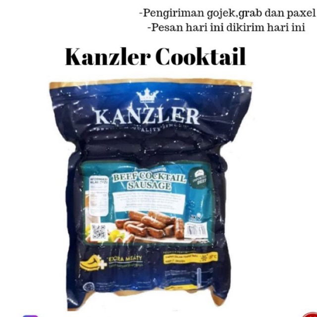 Jual Sosis Kanzler Beef Cocktail | Kanzler Beef Cocktail Sausage ...