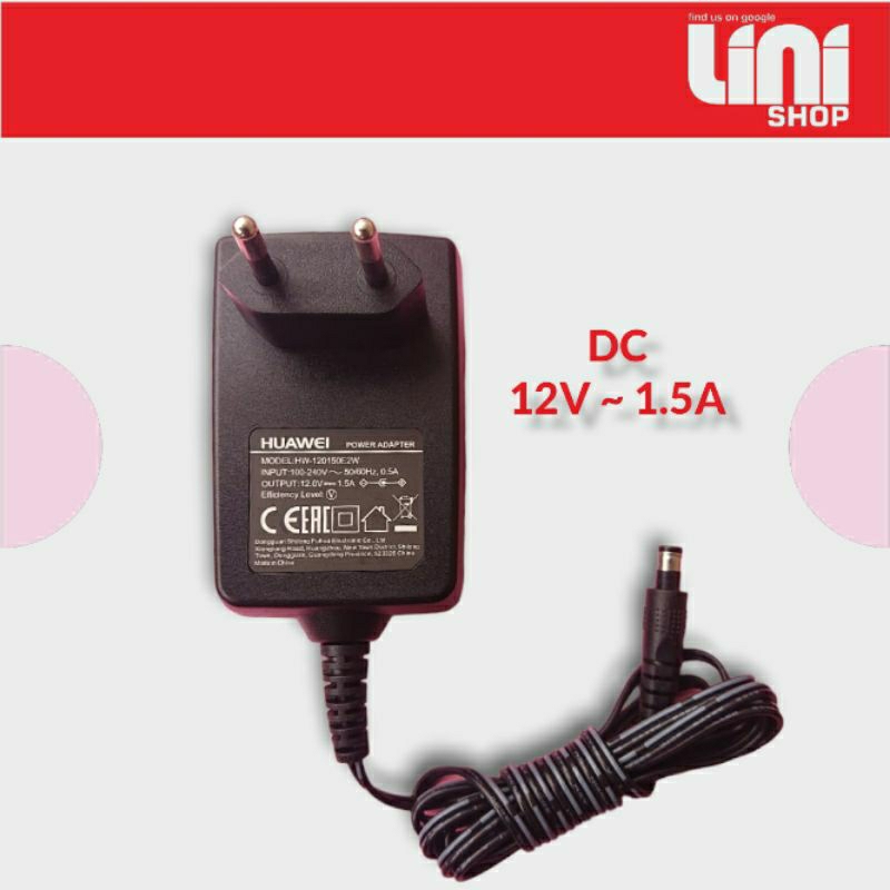 Jual ADAPTOR CHARGER 12V 1,5A 1.5A CCTV LED HT MODEM ROUTER HUAWEI ORI ...