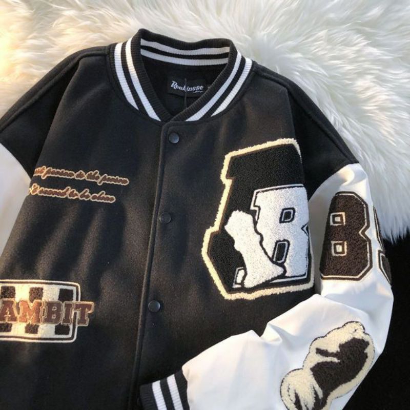 Jual Ready Stock! (PREMIUM) Chess Baseball Jacket (BISA COD) | Shopee ...