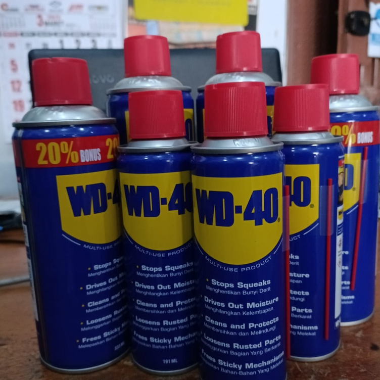 Jual Cairan Pelumas Serbaguna Lubricant Rantai Baut Semprotan Anti Karat WD40 WD 40 WD-40 191ML ...