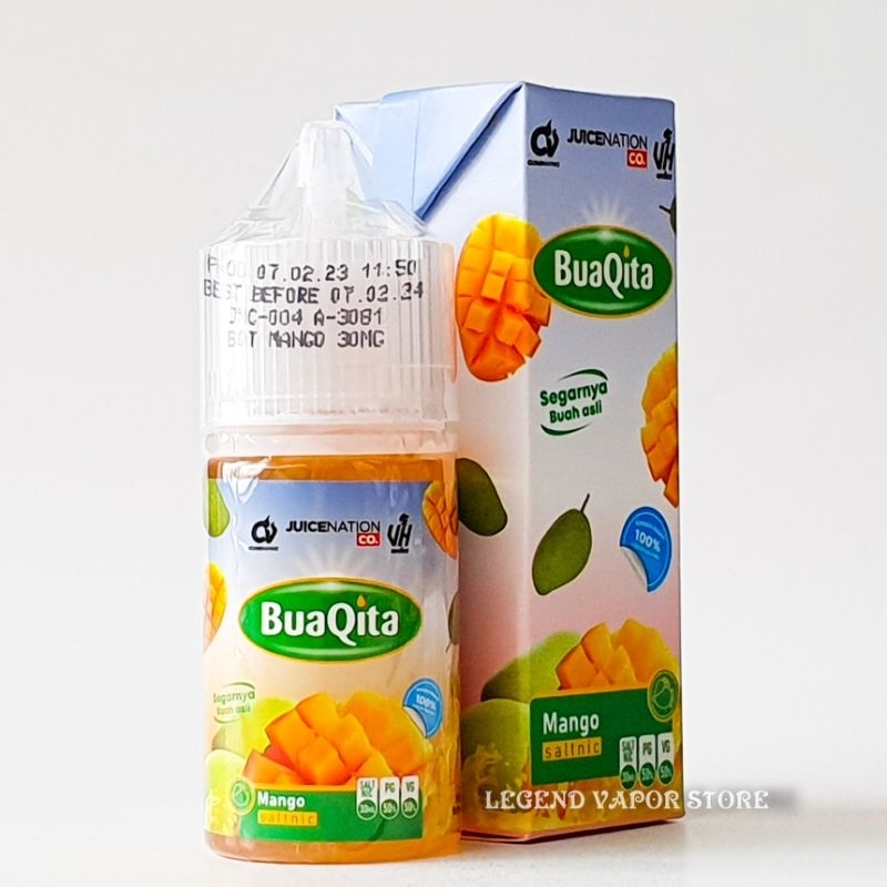 Jual SALT NIC - LIQUID BUAQITA Mango 30ML 30MG AUTHENTIC | Shopee Indonesia