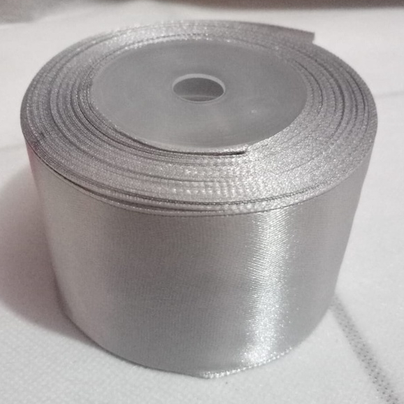 Jual Pita satin Ukuran 2 inch / 5cm Per Roll pita kado pita bucket ...