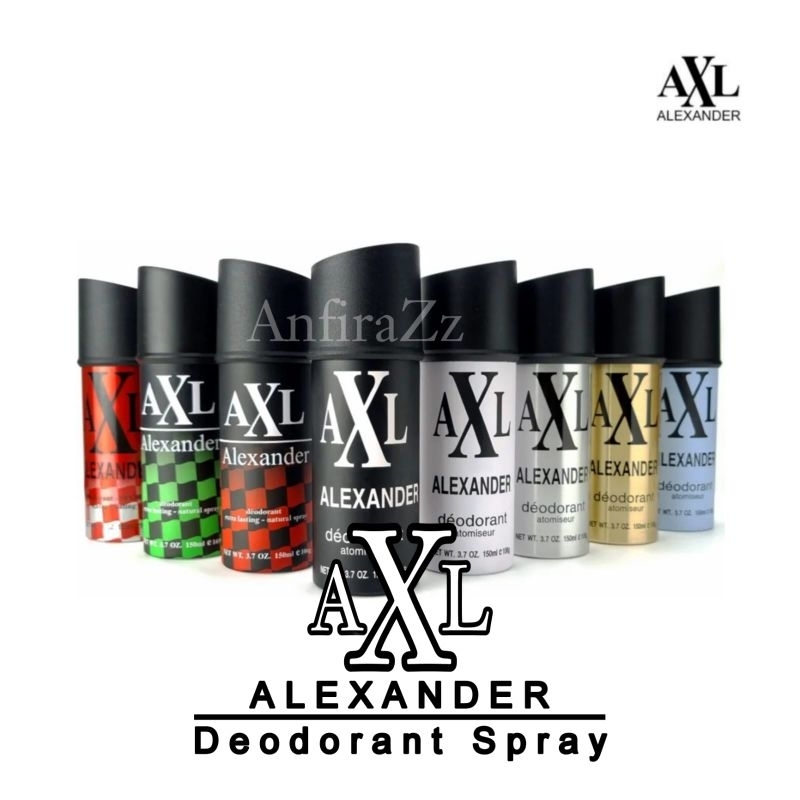 Jual AXL Alexander Deodorant Body Spray All Variant | Shopee Indonesia