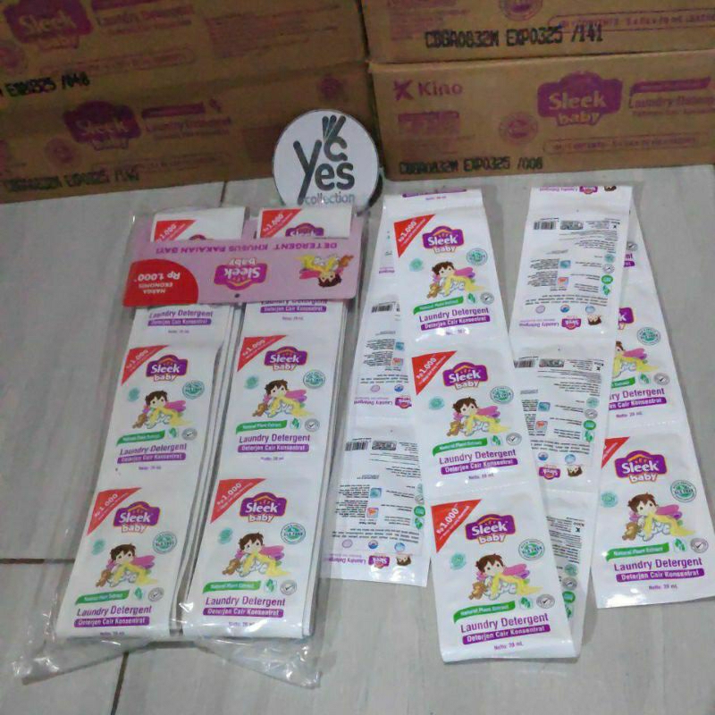 Jual Sleek Baby Loundry Deterjen 1 Renceng 12 Saset Sabun Cuci Khusus ...