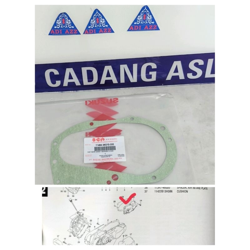 Jual paking gasket gearbox gigi gardan girbox skywave spin hayate ...