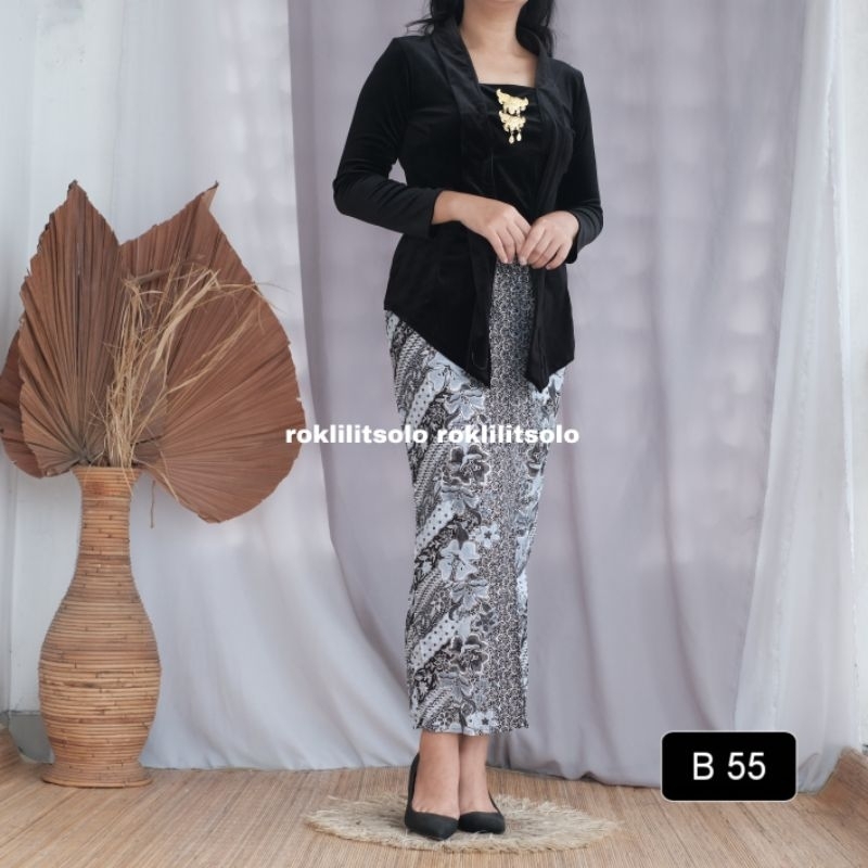 Jual Rok span batik Rok span belahan depan Rok batik kondangan Rok ...