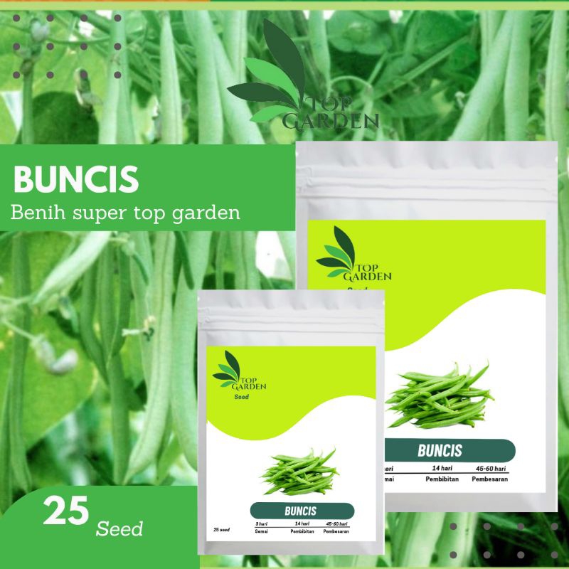 Jual TOP GARDEN BENIH SAYURAN BUNCIS BIBIT BUNCIS | Shopee Indonesia