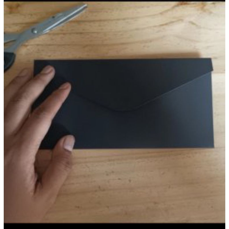 Jual Amplop Hitam Panjang Linen 11x22cm | Shopee Indonesia