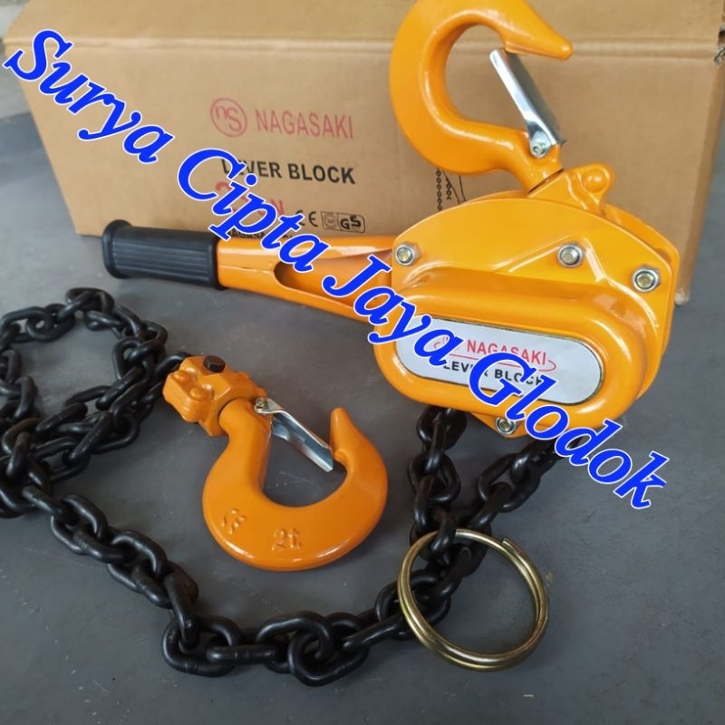 Jual Chain hoist lever block 3 ton 1,5 meter NAGASAKI JAPAN Alat angkat ...