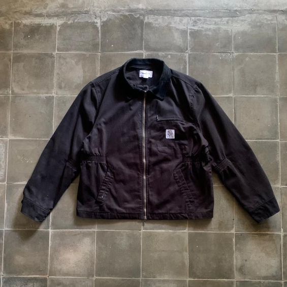 Jual Thisisneverthat work jacket Black stuede | Shopee Indonesia