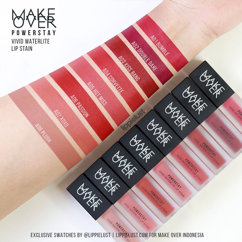 Jual MAKEOVER POWERSTAY VIVID WATERLITE LIP STAIN | Shopee Indonesia