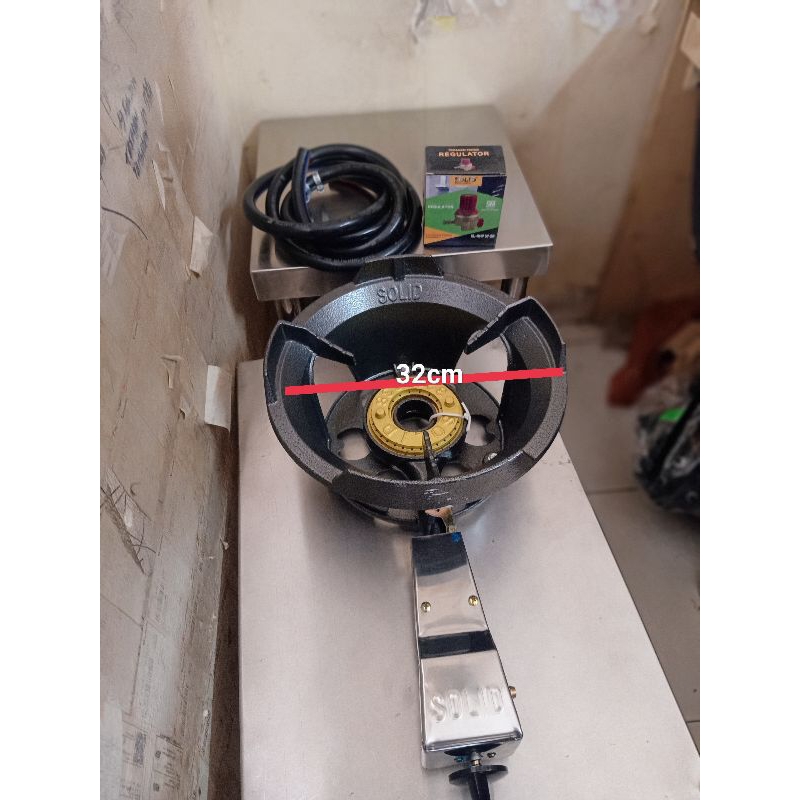Jual kompor gas api besar highpresure solid 5b siap pakai | Shopee ...
